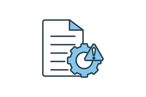 Error Report Flat Line Icon Graphic By Asobahus · Creative Fabrica