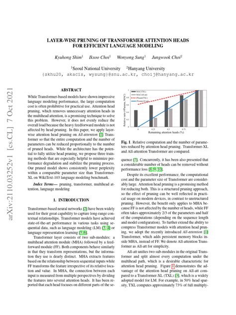 Layer Wise Pruning Of Transformer Attention Heads For Efficient