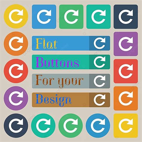 Colorful Rotation Update Icons Vector App Rotation Quality Vector App