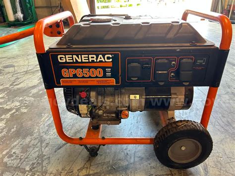 Generac Gp6500 Generator Govdeals