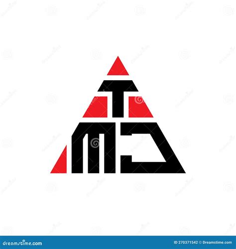 Tmj Triangle Letter Logo Design With Triangle Shape Tmj Triangle Logo