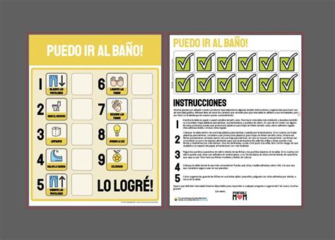 Tabla De Entrenamiento Para Ir Al BaÑo Imprimible Etsy