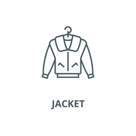 Jacket Vector Line Icon Linear Concept Outline Sign Symbol Stock