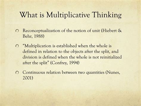 PPT INDICATORS OF MULTIPLICATIVE REASONING THINKING PowerPoint Presentation ID 1540206
