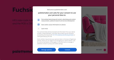 Fuchsia Color Hex Ef2b7c Meaning And Live Previews Palettemaker