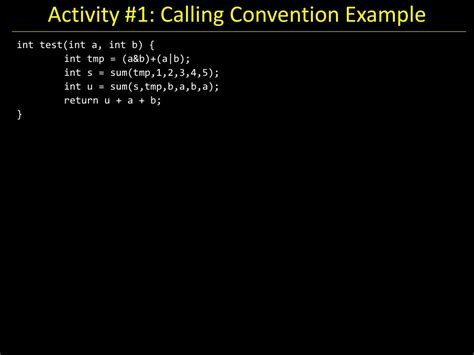 Ppt Calling Conventions Powerpoint Presentation Free Download Id