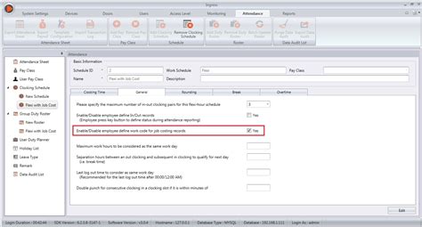 Ingress And Tcms V3 Software Reports For Job Costing Function Fingertec Technical Blog