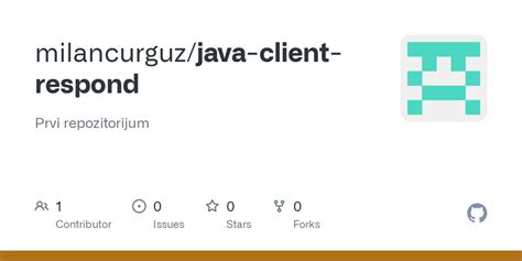 Github Milancurguzjava Client Respond Prvi Repozitorijum