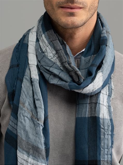 Sciarpa Uomo Fantasia Madras Monocromatica Invidia 1973