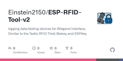 GitHub Einstein2150 ESP RFID Tool V2 Logging Data Testing Devices