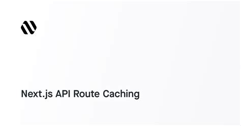 Nextjs Api Route Caching