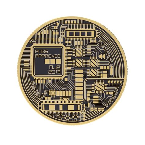 Premium Photo Digital Bitcoin With The Golden Piece Bitcoin Mining Concept