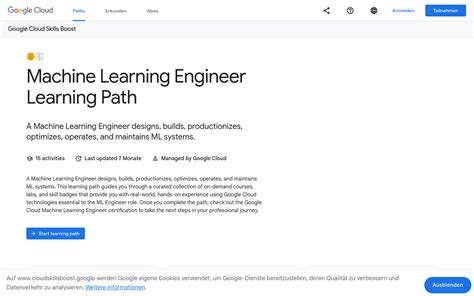 Machine Learning Engineer Learning Path使用入口地址 Ai网站最新工具和软件app下载