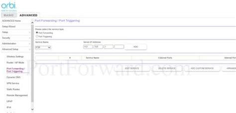Netgear Orbi RBR50 Router Open Port Guide
