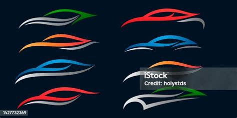 자동차 로고 컬렉션 벡터 로고 디자인 스포츠카 로고 자동차 수리점 및 세차장 Motor Racing Event에 대한 스톡 벡터 아트 및 기타 이미지 Motor