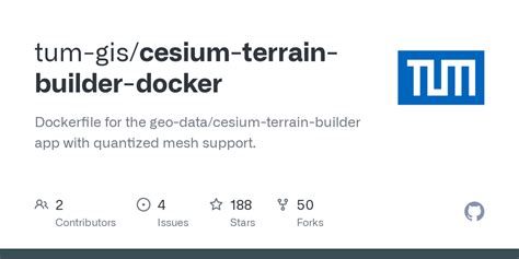 Github Tum Giscesium Terrain Builder Docker Dockerfile For The Geo Datacesium Terrain