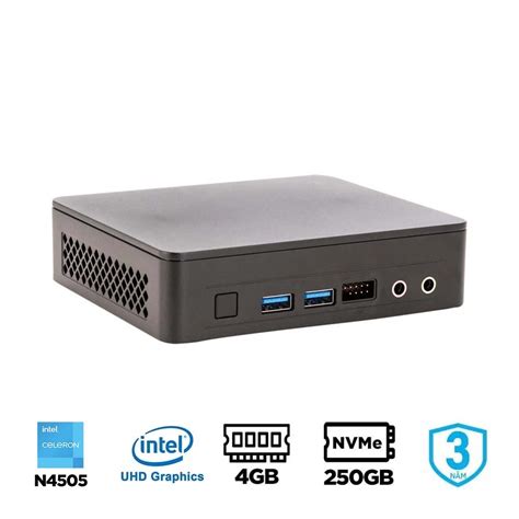 Máy Tính Mini Pc Intel Nuc 11 Essential Kit Atlas Canyon Celeron N4505 Mb Bnuc11atkc20000