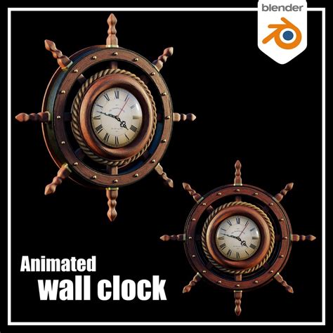 Animated Wall Clock Clocks Models Blenderkit