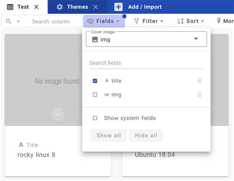 Image Is Not Shown In Gallery View When The Attachment Field Is Hidden