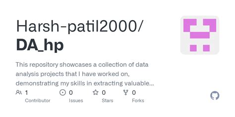 Github Harsh Patil2000dahp This Repository Showcases A Collection Of Data Analysis Projects
