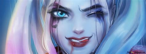 Harley Quinn Wink Dc 4k Wallpaper Download