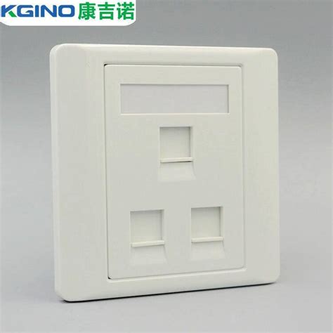 3 Port CAT6 Non Crimp Easy Fix Wall Socket Face Plate RJ45 Computer Network Patch Panel 86 Bto