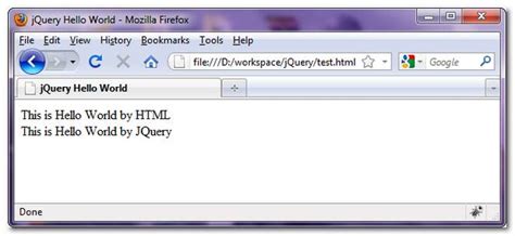Jquery Hello World