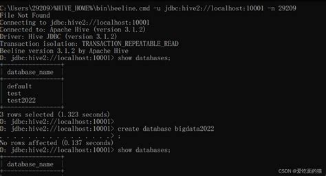 大数据hadoop之——部署hadoophivemysql环境（window11）hadoop Mysql Csdn博客