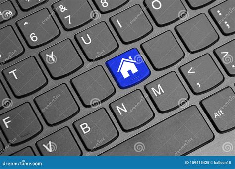 Home Button On Keyboard Stock Image Image Of Board 159415425
