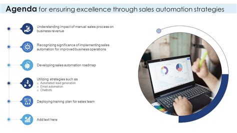 Agenda For Ensuring Excellence Through Sales Automation Strategies Ppt Presentation