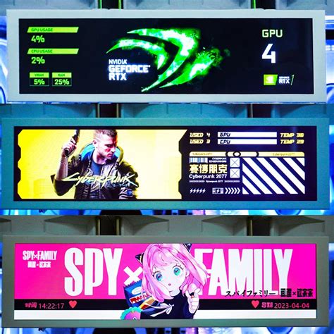 Ips Tipo C Tela Secundária Usb C Interface Monitoramento Do Computador Cpu Gpu Ram Display Tela