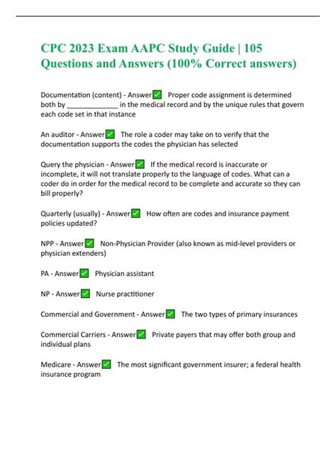 Aapc Cpc Bundled Exam Questions And Answers 100 Correct Well Illustrated Q And A Stuvia Us