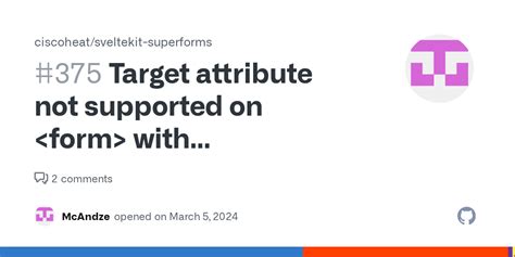 Target Attribute Not Supported On With Useenhance · Issue 375 · Ciscoheatsveltekit Superforms