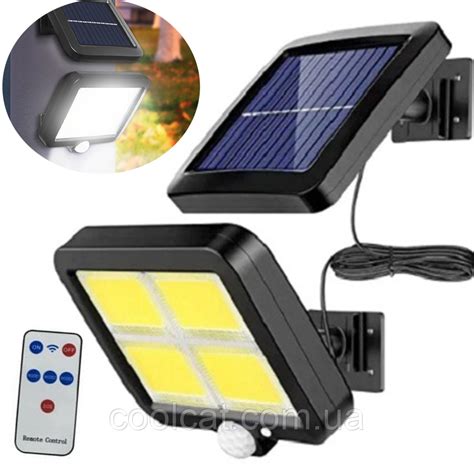 Уличный Фонарь на Солнечной Батарее с Датчиком Движения Ukc Bk 128 4cob Аккумуляторный