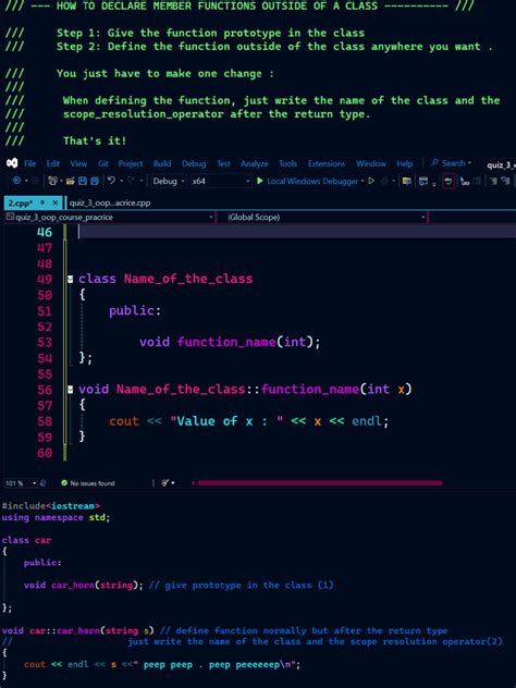 Defining Member Functions Outside Class Pdf
