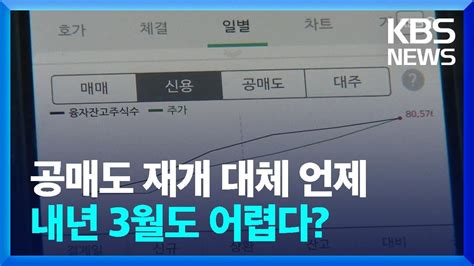 불법 공매도 차단 시스템 내년 3월 구축멀어진 공매도 재개 Kbs 20240610 Youtube