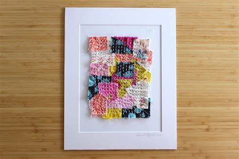 Patchwork Sashiko Textile Art First Piece