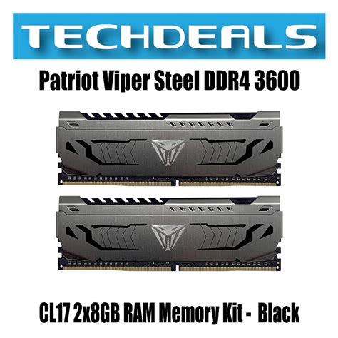 Patriot Viper Steel Ddr4 3600 Cl17 2x8gb Ram Memory Kit Black Shopee Singapore