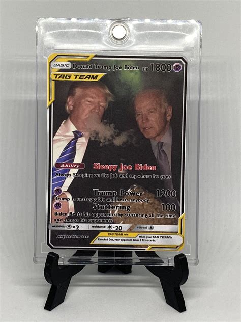 Donald Trump Joe Biden Pokémon Card Full Art Ebay