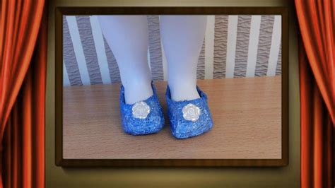 Как сделать красивые туфли для куклы Обувь кукольная Youtube