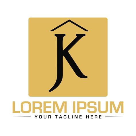 Jk 로고 디자인 프로페셔널 Kj 레터 로고 디자인 독특한 로고 프리미엄 벡터