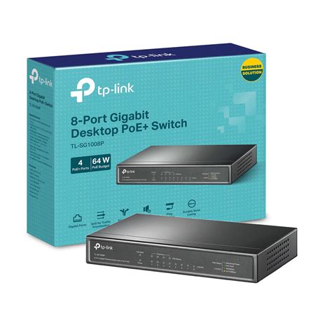 TP Link TL SG P Port Gigabit Desktop PoE Switch With Port PoE Smart Secure Centre