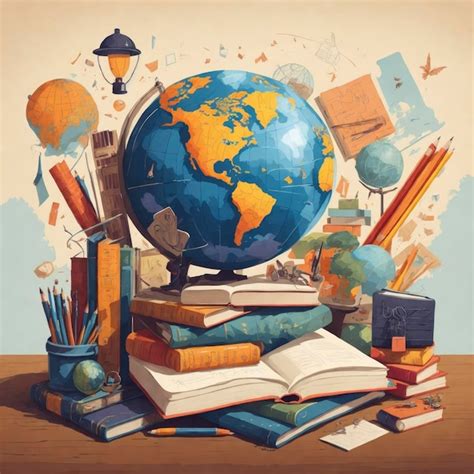 Premium Ai Image Journey Through Learning Horizons