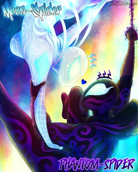 6th Anniversary Moon Spider And Phantom Spider By Evilfeather On