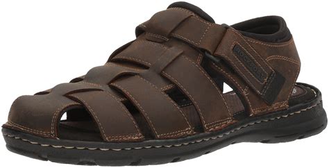 Mens Brown Leather Sandals Strap At Lois Katz Blog