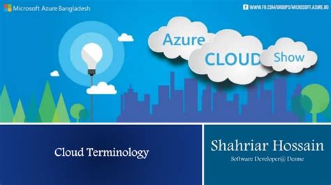 Cloud Terminology Ppt