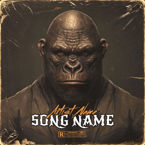 Gorilla King Cover Album Art Trap Mixtape Rap Template Postermywall