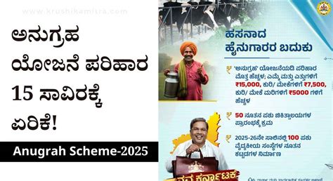 Anugrah Yojane ಜಾನುವಾರುಗಳ ಆಕಸ್ಮಿಕ ಸಾವಿಗೆ ₹15 000 ಸಾವಿರ ಪರಿಹಾರ Krushikamitra