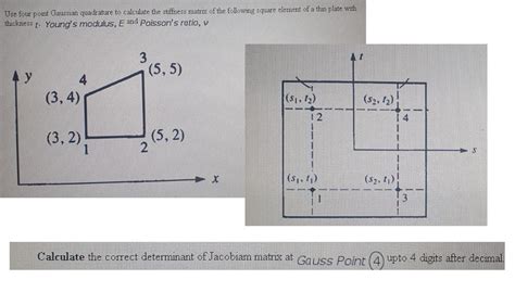 Solved Use Four Point Gaussian Quadrature To Calculate The