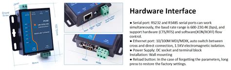 Usr Tcp232 410s Industrial Serial Rs232 Rs485 Ethernet Converter